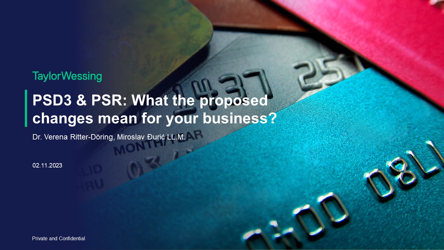 PSD3 & PSR: What the proposed changes mean for your business?