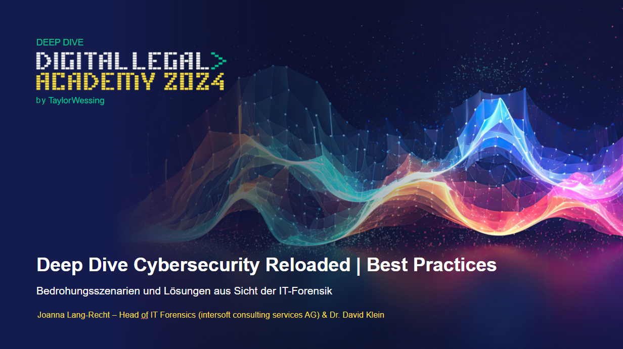 Cybersecurity Reloaded: Best Practices
